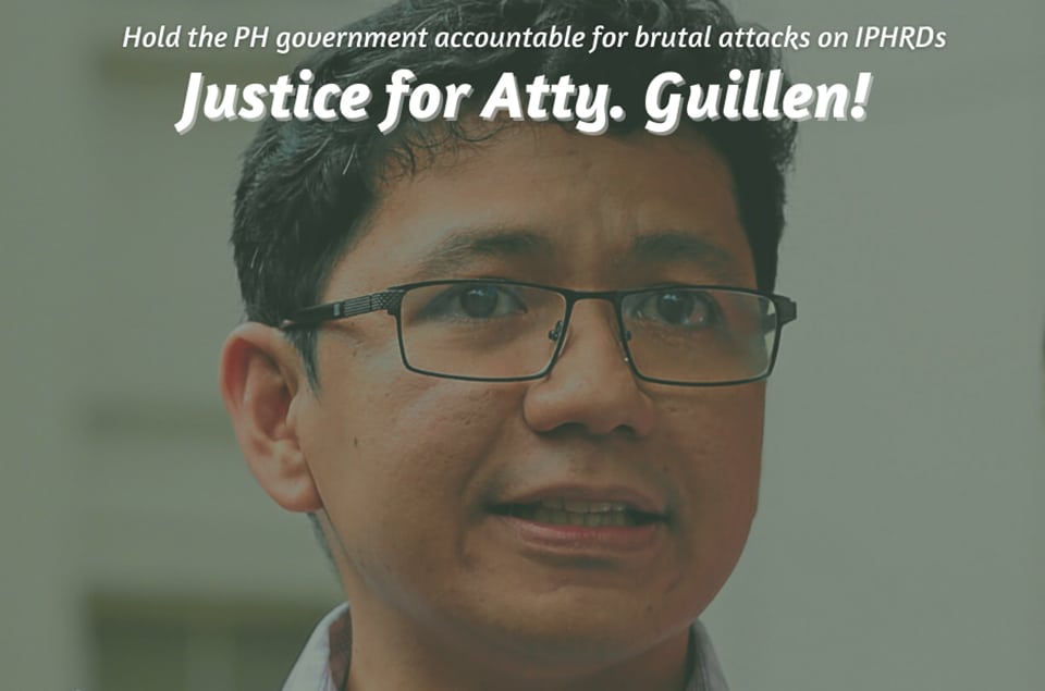 Justice for Atty. Guillen! Hold the PH government accountable for ...