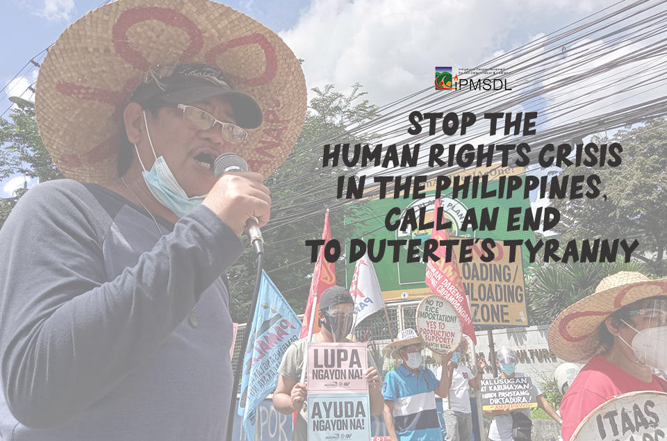 Stop the human rights crisis in the Philippines, call an end to Duterte ...