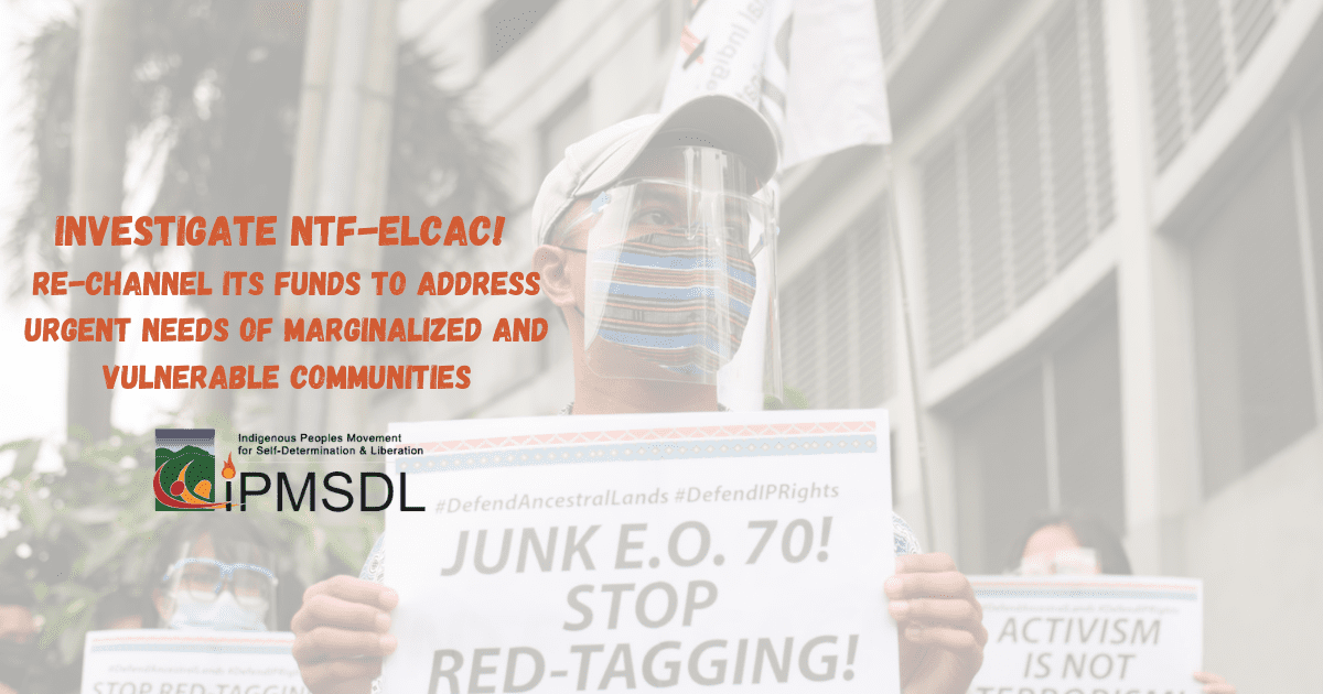 Investigate NTF-ELCAC! Re-channel its funds to address urgent needs of ...