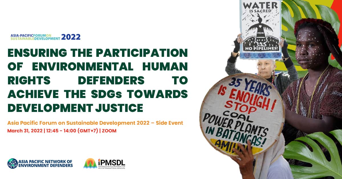 Ensuring the Participation of Environmental Human Rights Defenders to ...