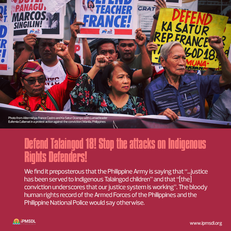 Defend Talaingod 18! Stop the attacks on Indigenous Peoples Rights ...