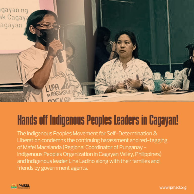 Hands off Indigenous Peoples Leaders in Cagayan! Stop the attacks ...