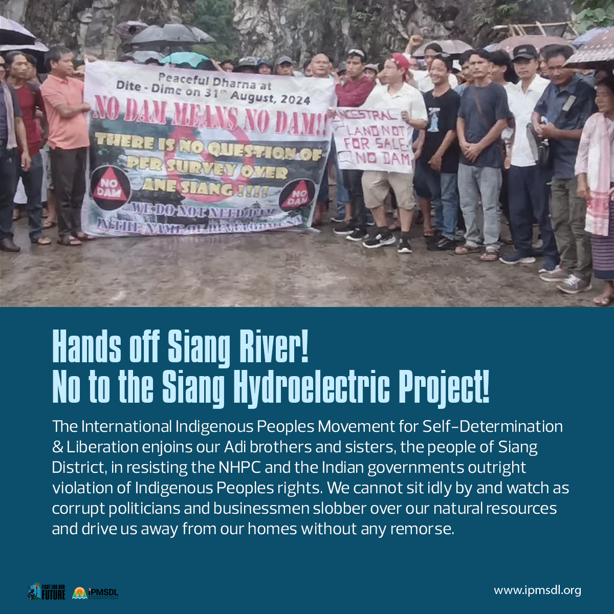Hands off Siang River! No to the Siang Hydroelectric Project ...