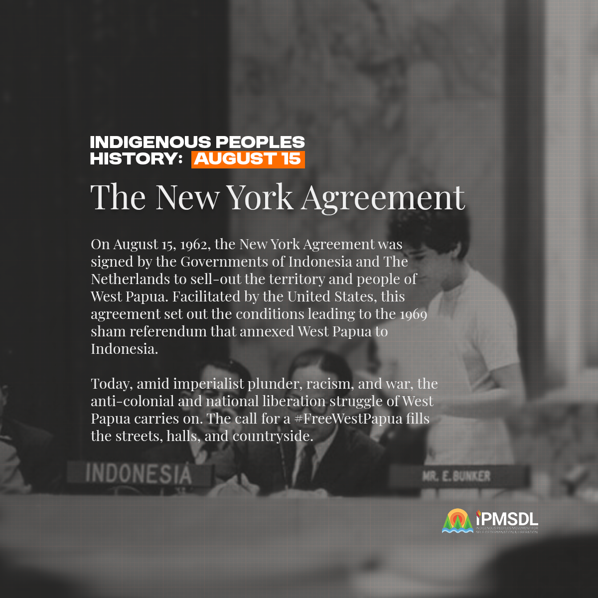 #IndigenousPeoplesHistory | The New York Agreement - International ...